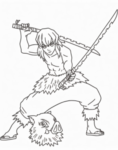 13 Free Inosuke Coloring Pages: Downloadable and Printable