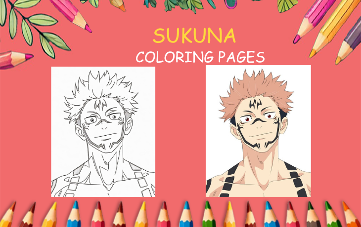 20 Free And Printable Sukuna Coloring Pages: King of Curses