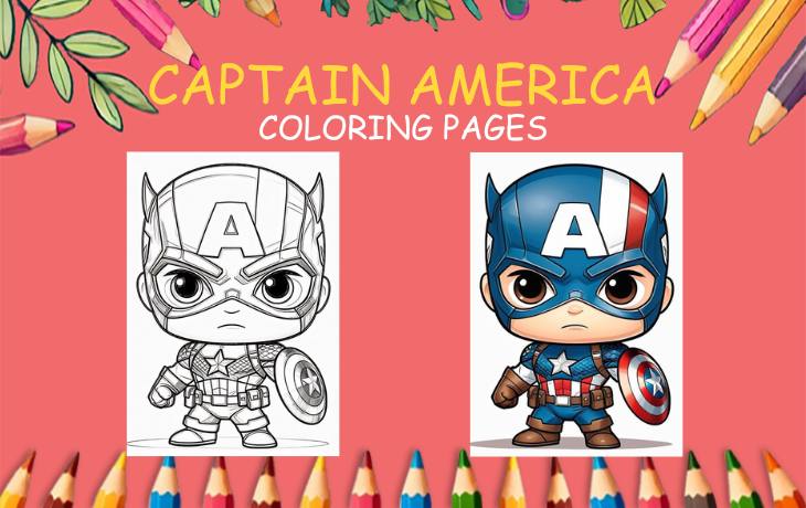 21 Free Captain America Coloring pages: Ready For Print