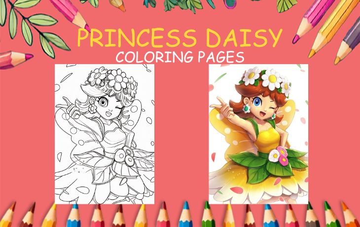 13 Free Princess Daisy Coloring Pages: Free To Print